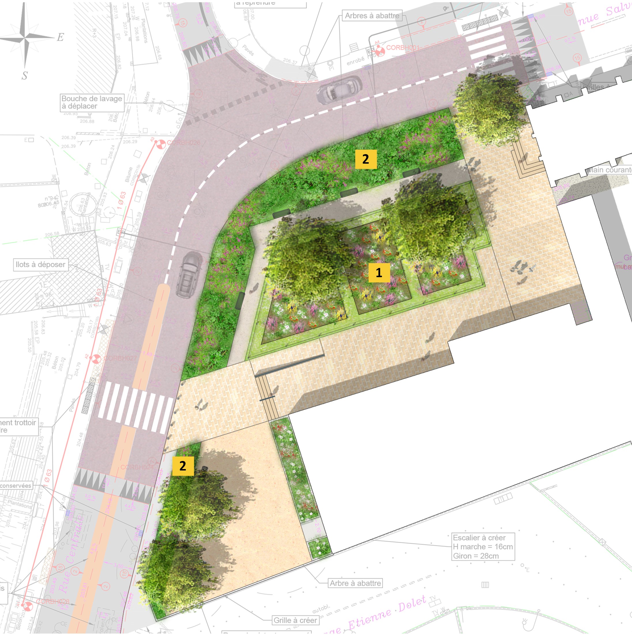 Audit et plan de gestion des espaces verts - Ville de Corbas - Caudex